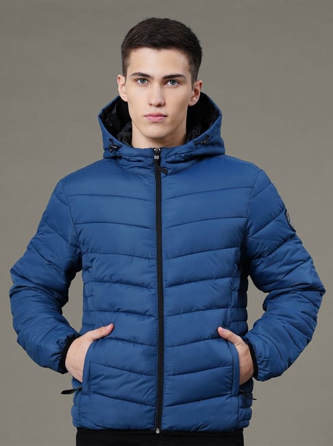 Red Tape Blue Polyster Regular Fit Solid Jacket - Price History