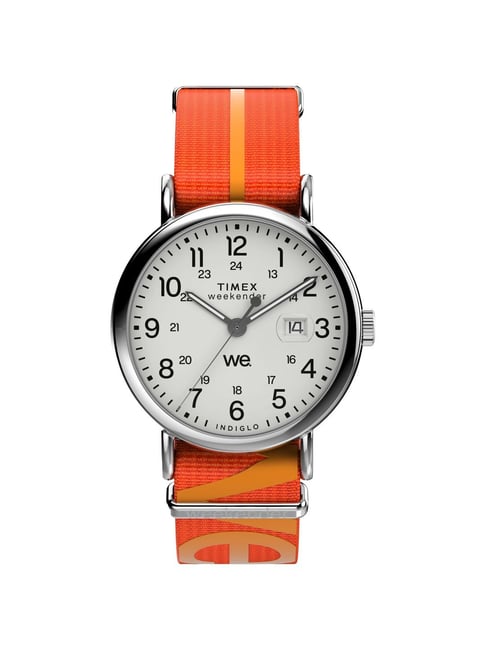 TIMEX Weekender Main Line Men White Round Dial Analog Watch ...