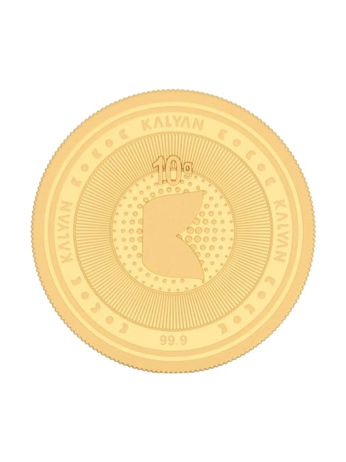 Kalyan Jewellers OHM 24k (999) 10gm Gold Coin
