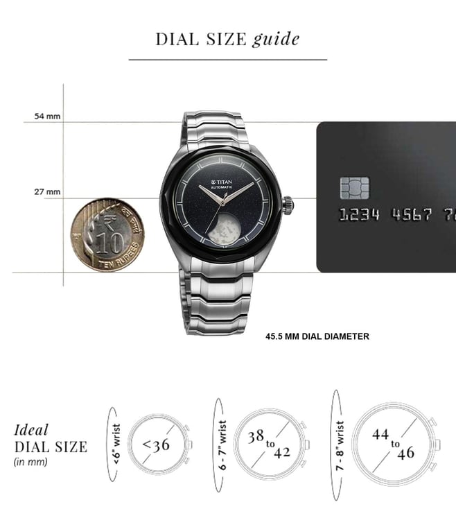 Buy Titan 10011KM02 Stellar 2.0 Automatic Watch for Men Online @ Tata ...