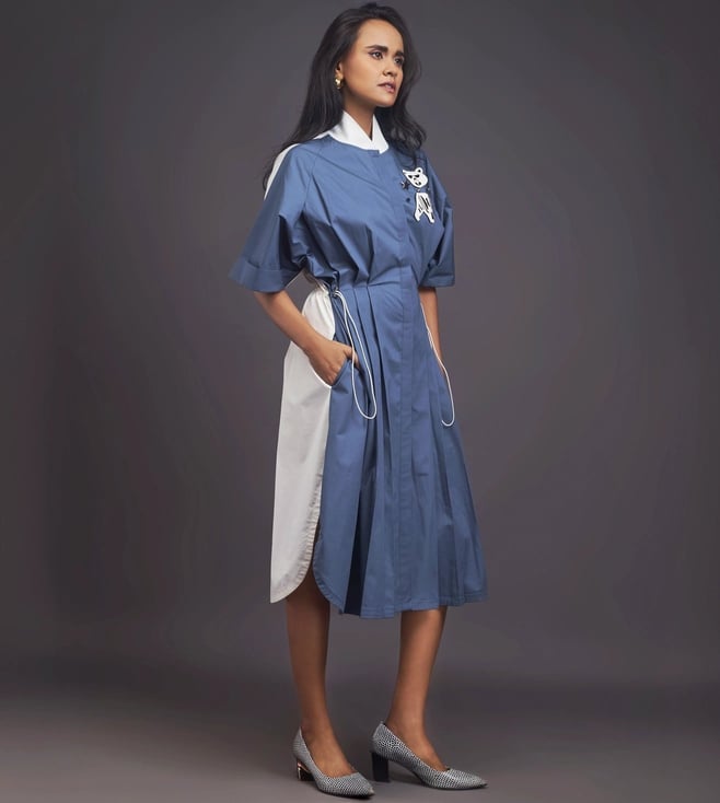 Deepika Arora Blue & White In To The Wild Dress