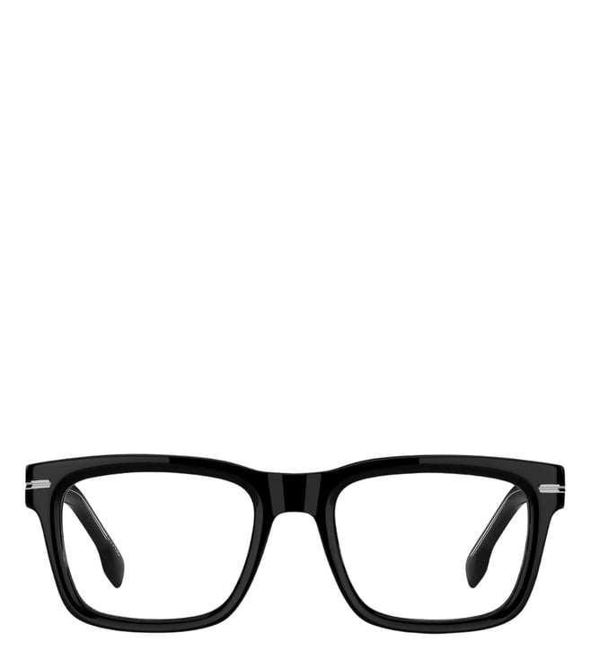 Hugo Boss Black Rectangular Eye Frame for Men 108915QF65219