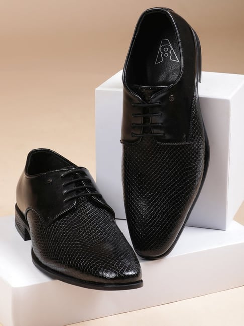 Buy V8 By Ruosh Men s Jonas Black Derby Shoes for Men at Best Price Tata CLiQ