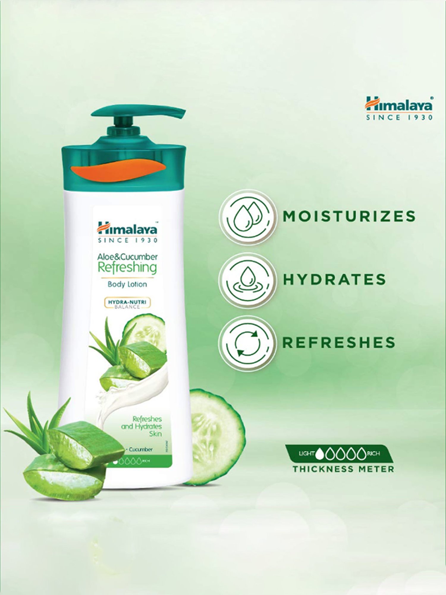 Himalaya Aloe & Cucumber Refreshing Body Lotion - 400 ml