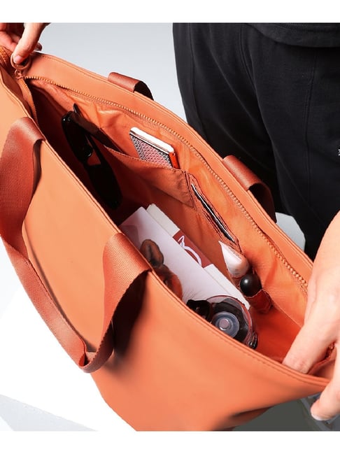 Puma Rust Solid Tote Handbag