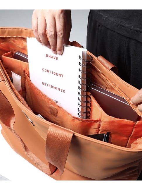 Puma Rust Solid Tote Handbag