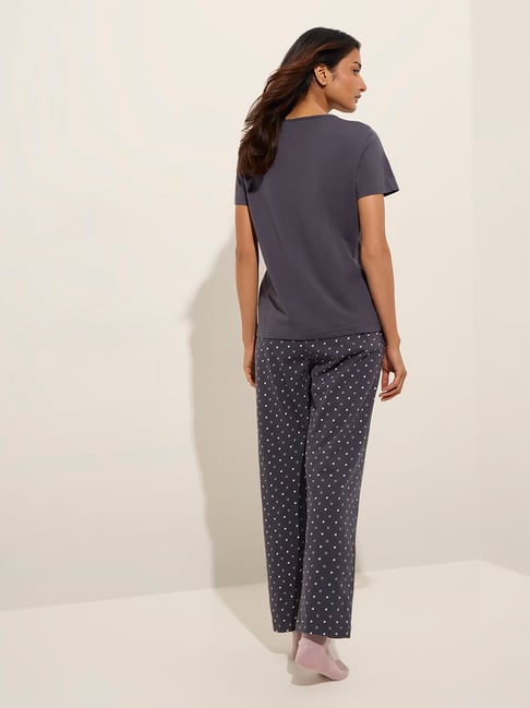 Women's Clothing Wunderlove Charcoal Sleepwear & Robes