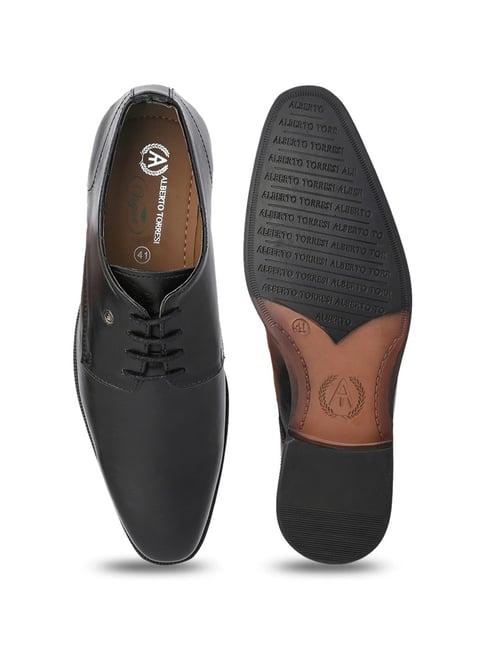 Buy Alberto Torresi Men s Black Derby Shoes for Men at Best Price Tata CLiQ