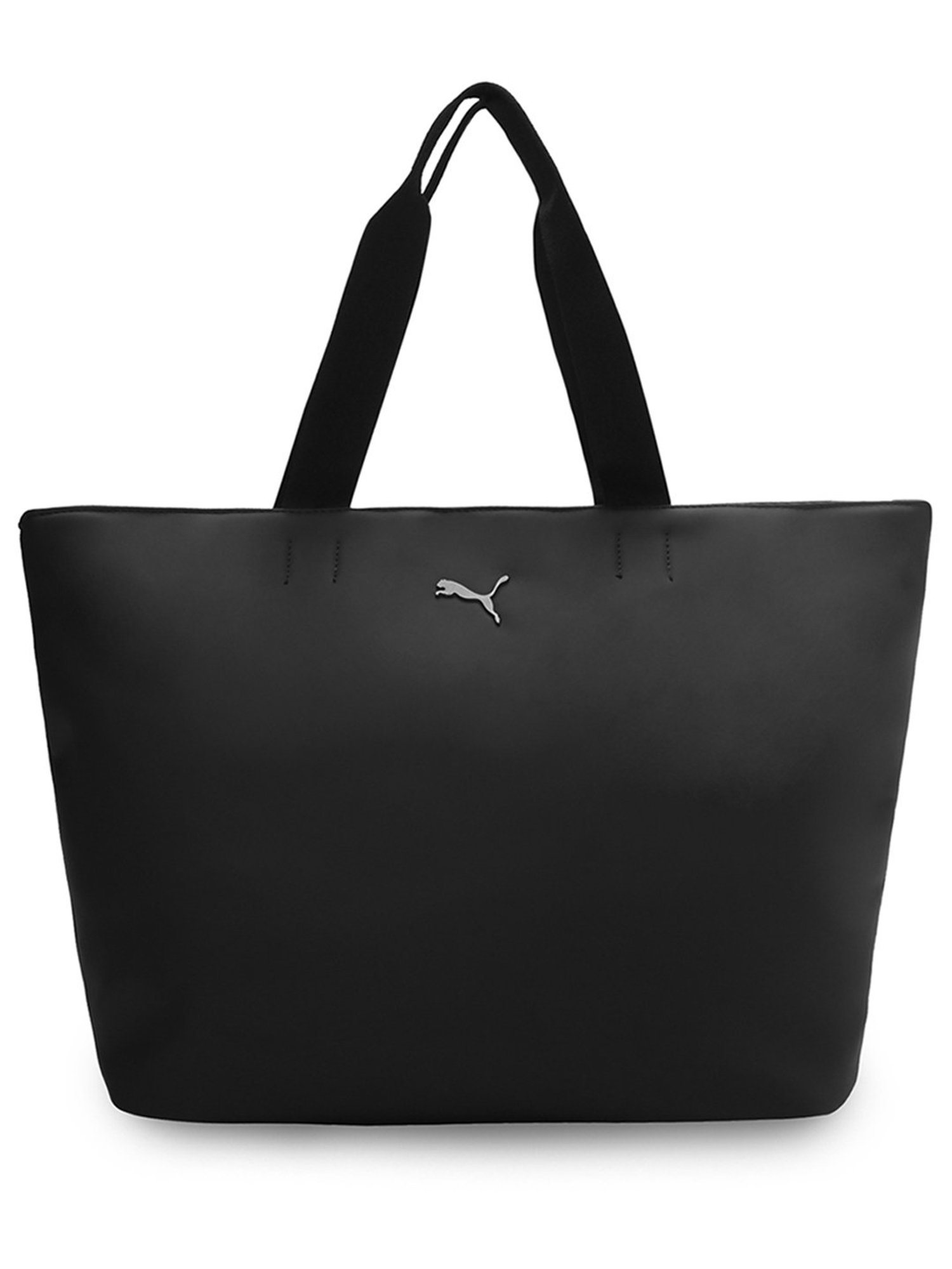 Puma Black Solid Tote Handbag