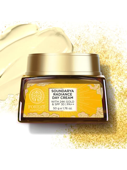 Forest Essentials Soundarya Radiance Day Cream with 24K Gold & SPF30 ...