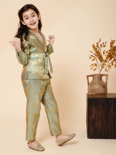 Piccolo Girls Clothing Green Combo Sets for kids