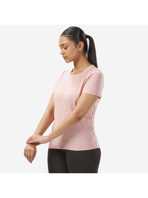 Women's Clothing DOMYOS By Decathlon Sports Wear Beige T-shirts