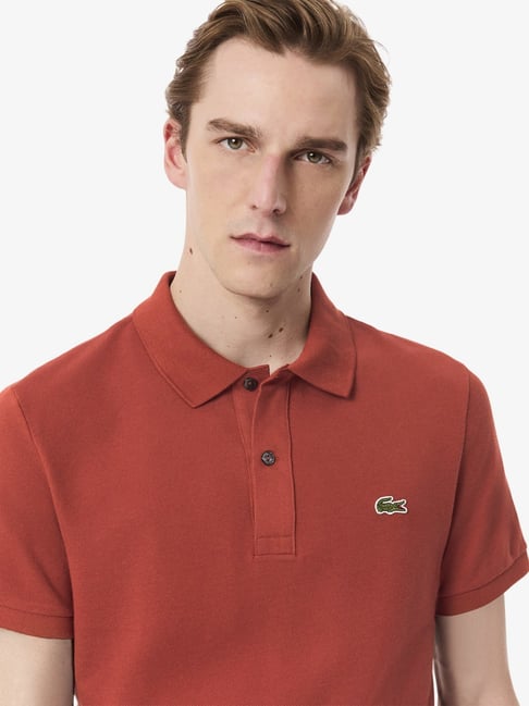 Lacoste T-shirts & Polos for Men in Maroon