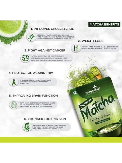 Simply Herbal Japanese Matcha Green Tea Powder - 55gm