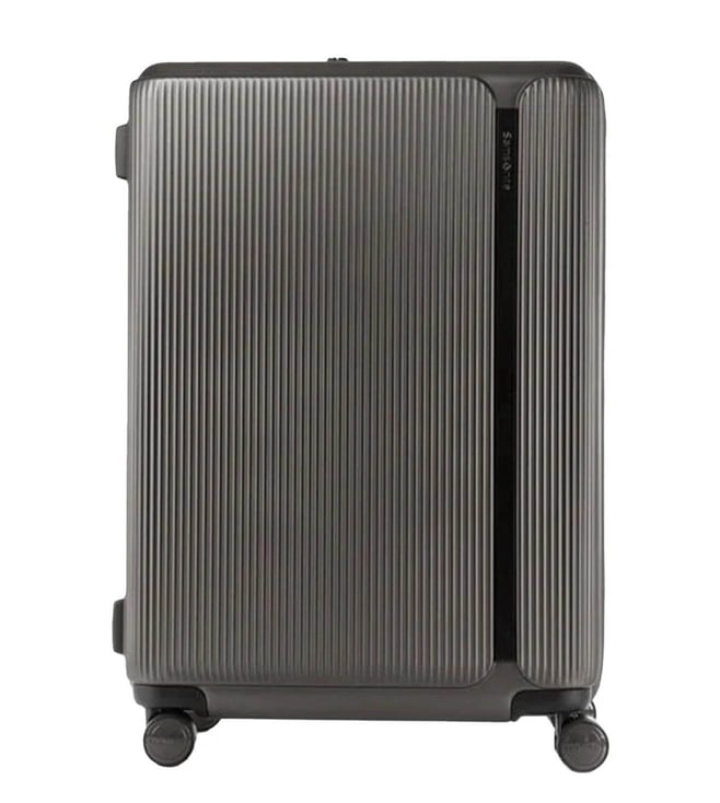 Buy Samsonite Matte Graphite Myton Large Hard Checked Luggage Online ...