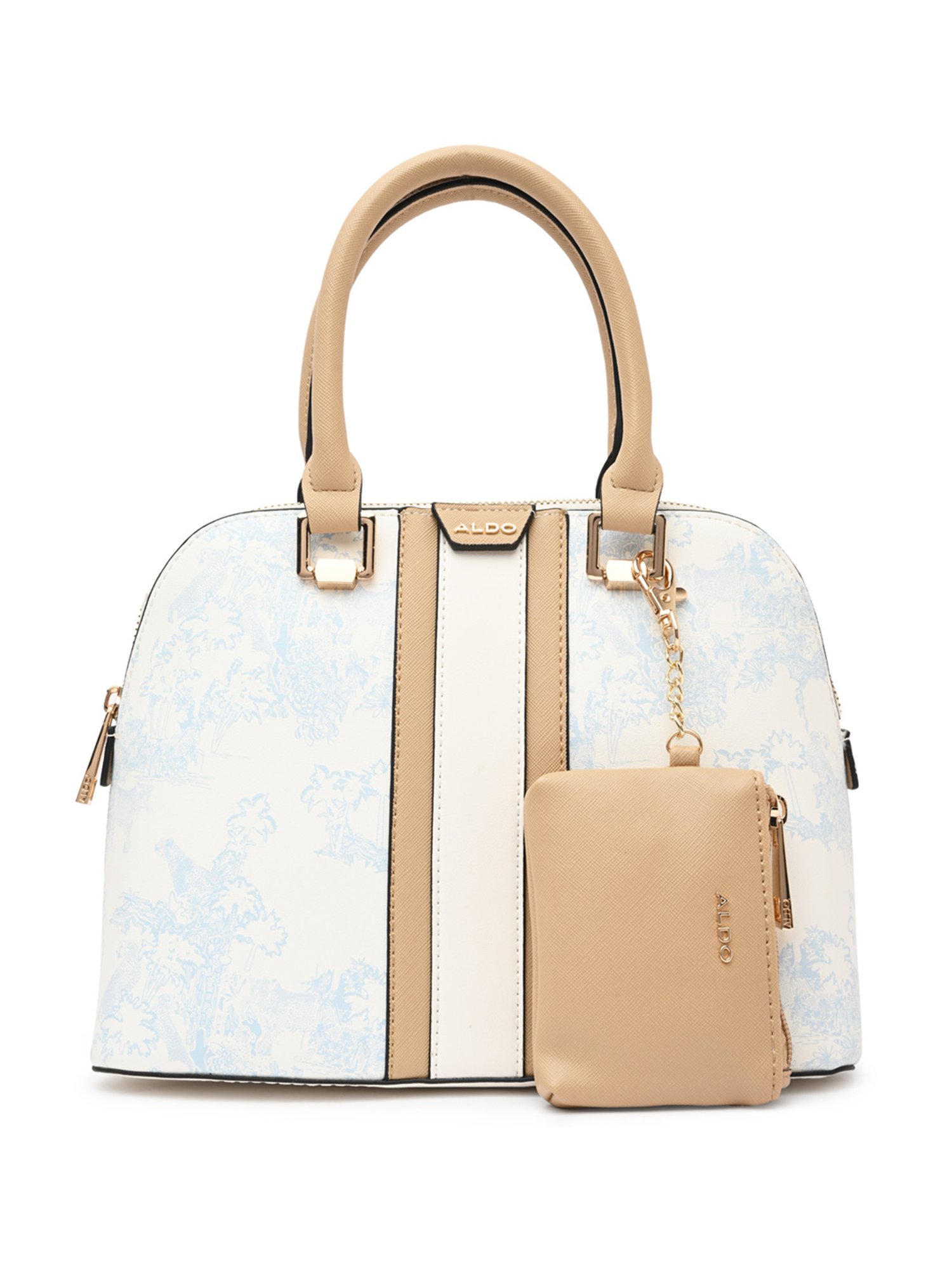 Aldo White LEGEABETHTHH Printed Medium Satchel