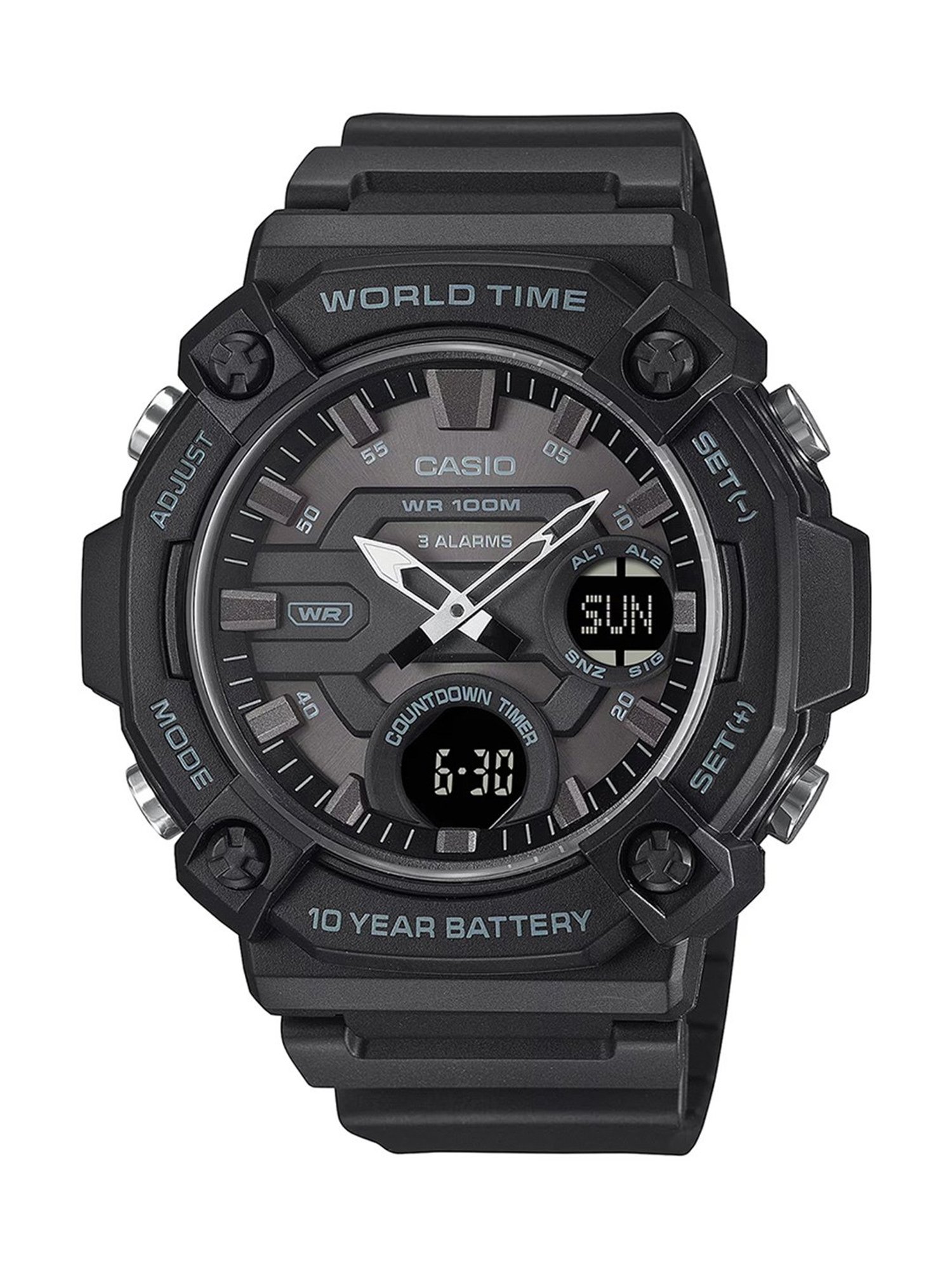 Casio Men Black Analog & Digital Watch