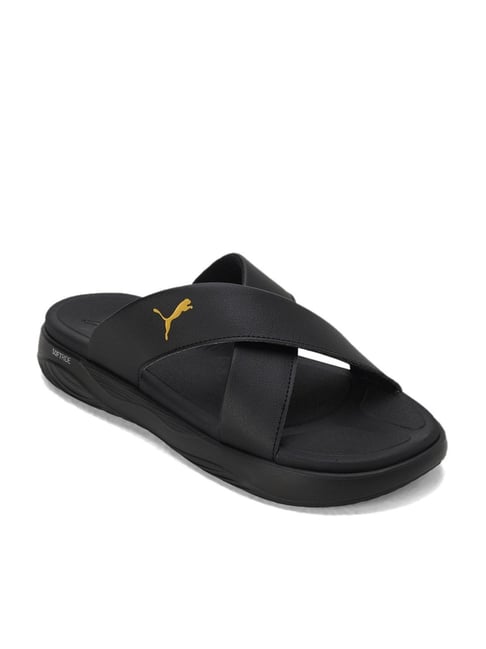 Puma Men Black Sandals & Floaters