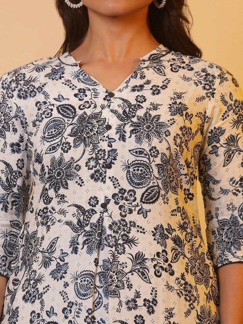 Women's Clothing Ethnic Wear Suits from Aurelia in Off-White