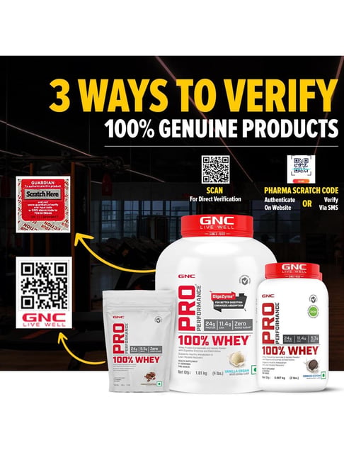 GNC Pro Performance 100% Whey Protein Powder Cookie & Cream - 2 lbs