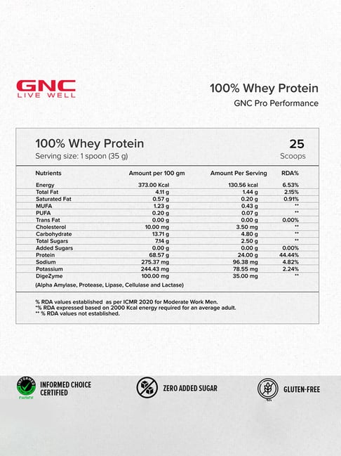 GNC Pro Performance 100% Whey Protein Powder Cookie & Cream - 2 lbs