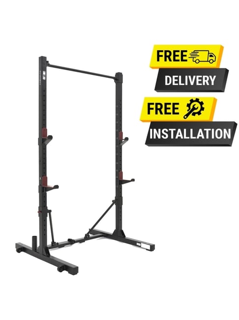 Corength by Decathlon Fold-Down Weight Training Rack for Squats and ...