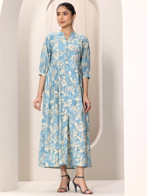 Women's Clothing Blue Dresses for Western wear by Libas