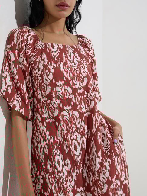 Women's Clothing Bombay Paisley Western wear Dresses with 100% Viscose ...