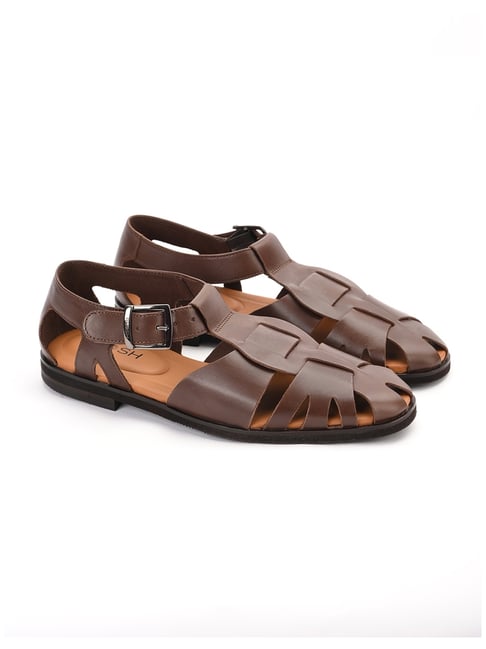 Brown Sandals & Floaters for Men by Ruosh