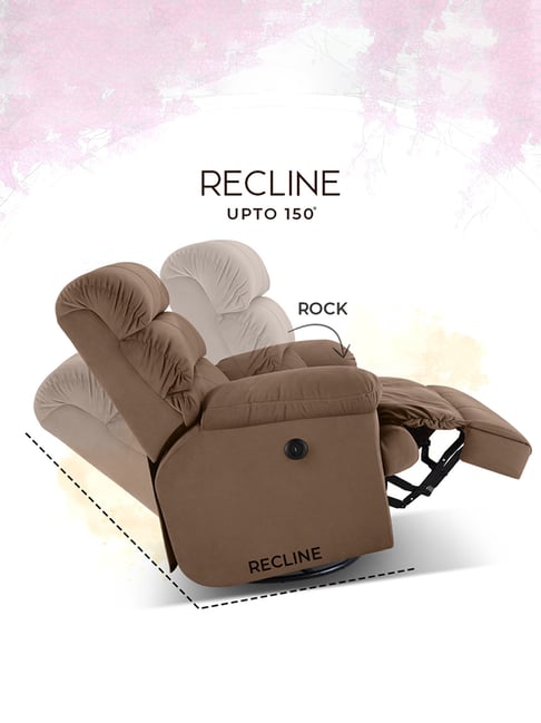 Duroflex Brown Permium Fabric Avalon Posture Pro Single Seater ...