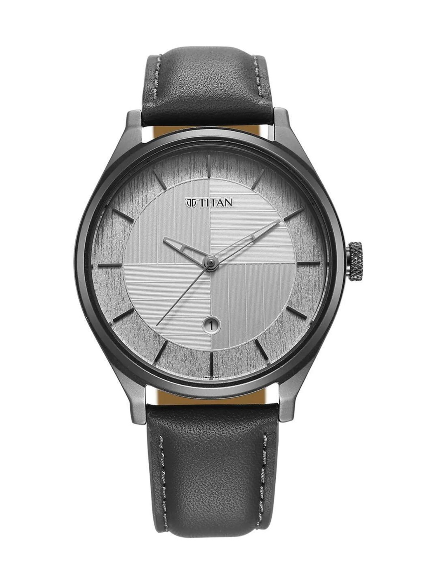 Titan Men Silver Analog Watch