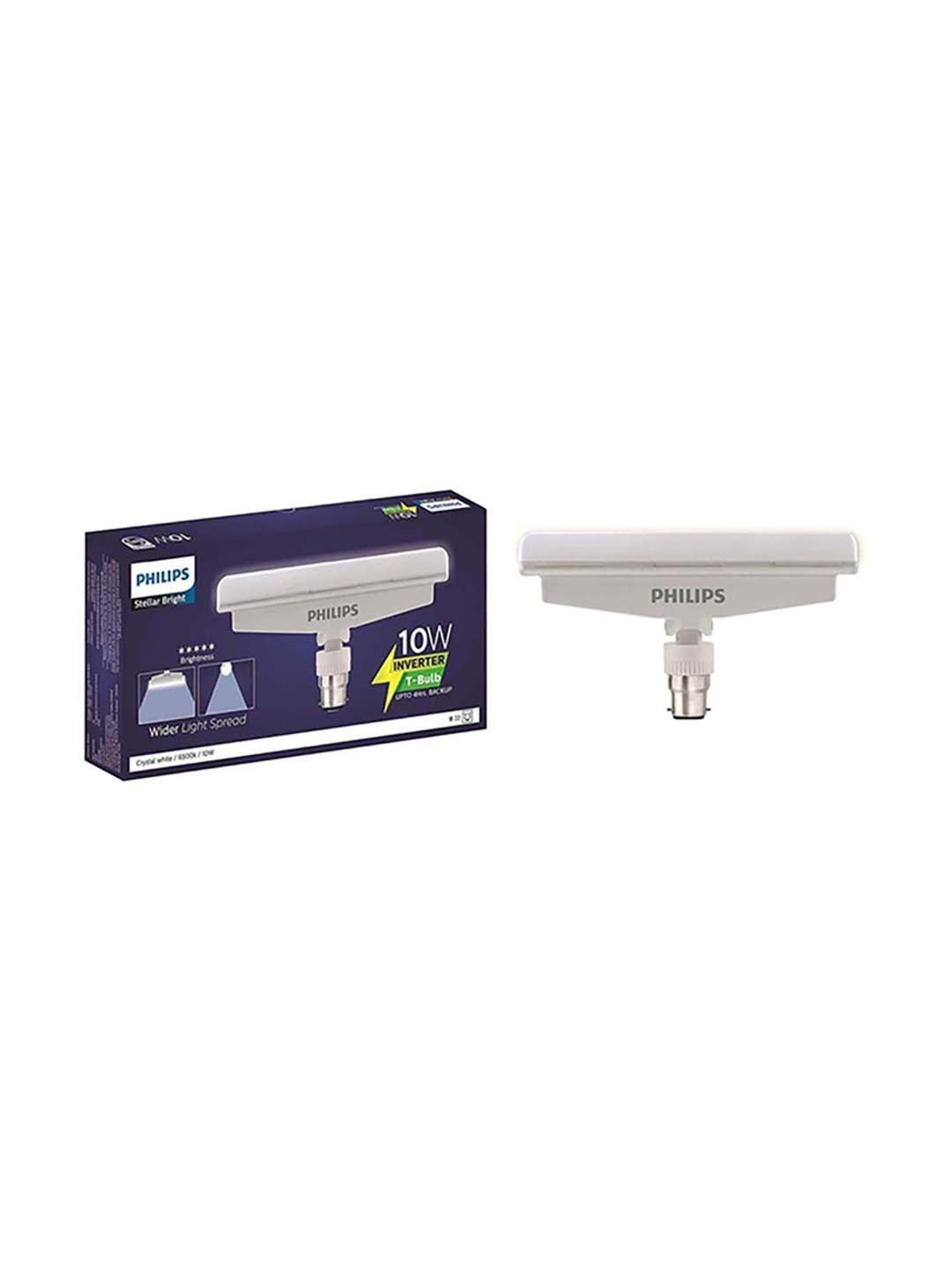 Philips PHI-EM-TLL-10W-6500K-B22 10W Inverter Emergency LED Bulb (White)
