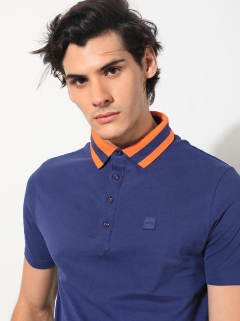BLUE T-shirts & Polos by Rare Rabbit for Men