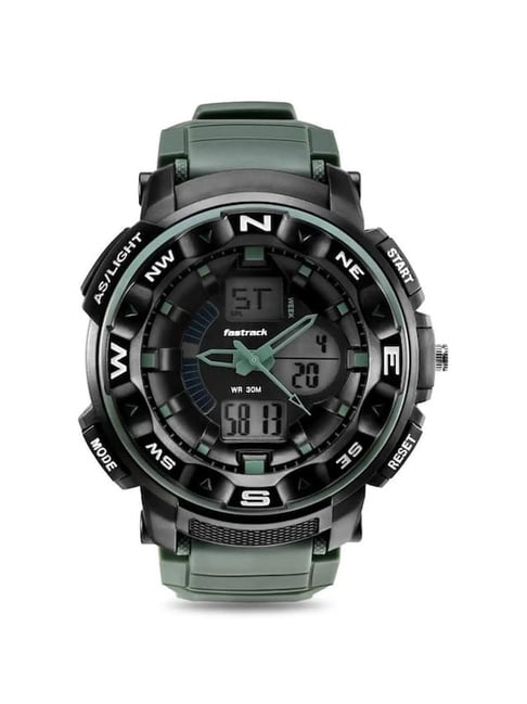 Fastrack Men Black Analog & Digital Watch
