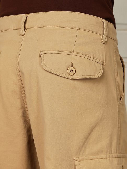 Beige Trousers & Chinos by Thomas Scott for Men