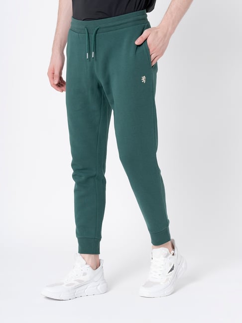 Red Tape Track Pants for Men in Dark Green
