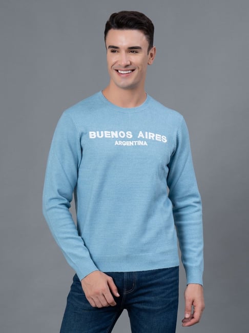 Embroidery Sweater Men V-Neck Pullover with Logo Embroidery