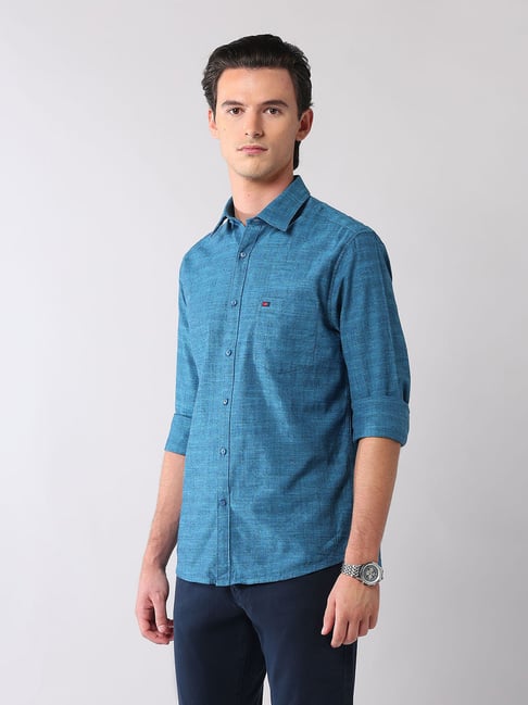 AD by Arvind Shirts for Men in Aqua
