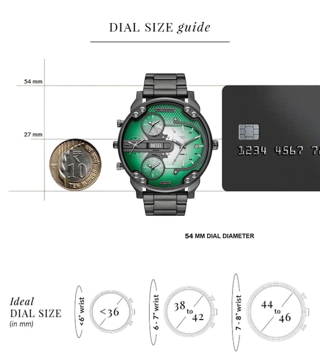 Buy Diesel Mr. Daddy Slim Quartz Chronograph Men 54 mm DZ7488 Online ...