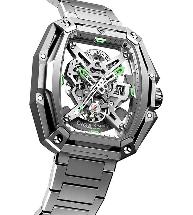 Buy CIGA DESIGN Hunter Series Z Automatic Men 43 mm Z035-SS01-W1S ...