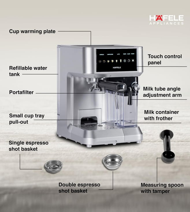 Buy Hafele U Kaffee Nova Coffee Machine-1350W Online @ Tata CLiQ Luxury