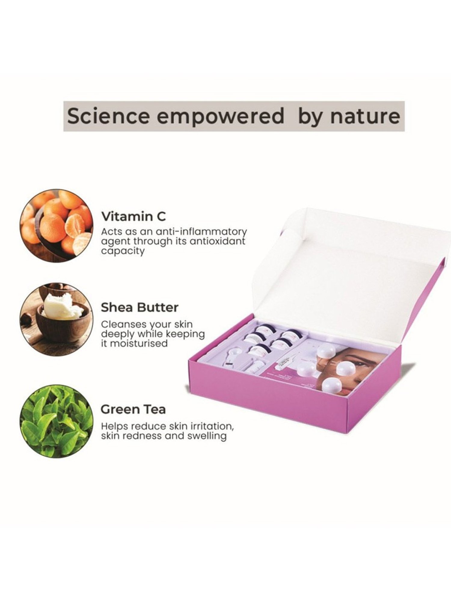 O3+ Power Brightening Facial Kit with Green Tea & Niacinamide-O3+ Power ...