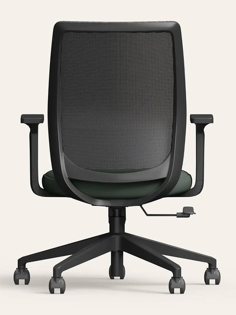 Godrej Interio Fabric Office Arm Chair Grey, Optional Installation ...