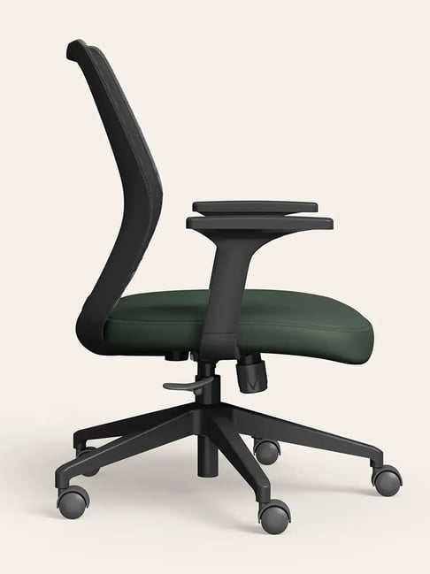 Godrej Interio Fabric Office Arm Chair Grey, Optional Installation ...