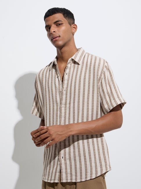 ETA Men Shirts in Light Beige