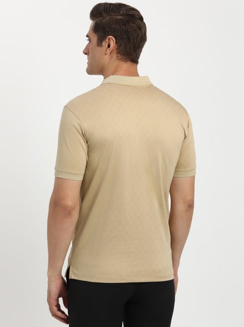 Peter England Beige T-shirts & Polos for Men