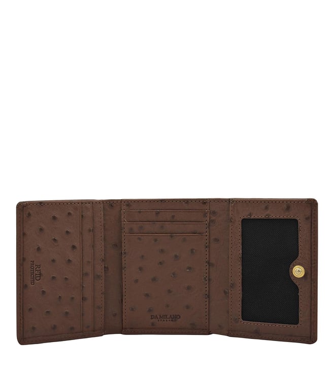Buy Da Milano Brown Leather Women Wallet for Mens Online @ Tata CLiQ Luxury