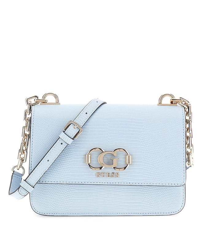 Guess Misty Blue Salinge Animal Effect Cross Body Bag