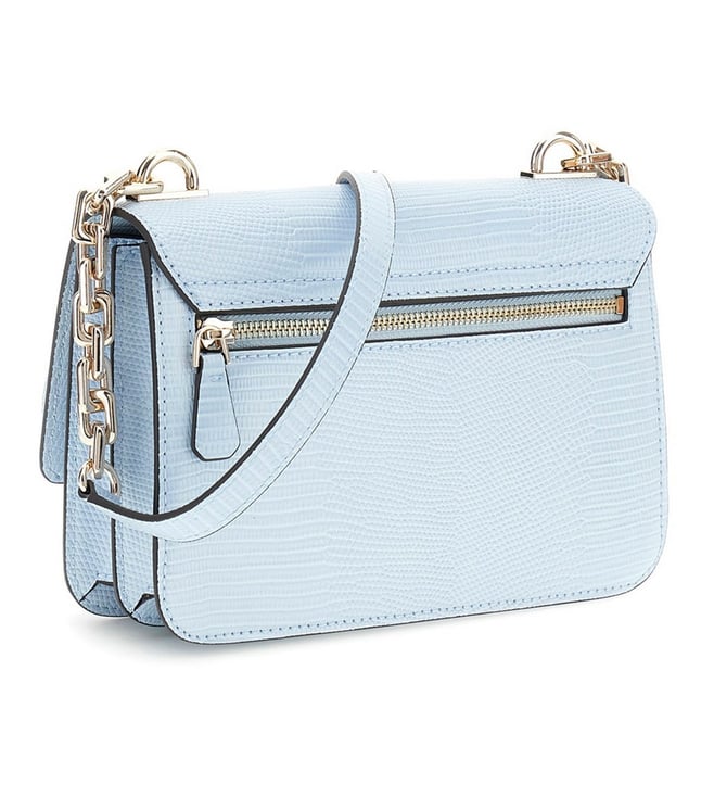 Guess Misty Blue Salinge Animal Effect Cross Body Bag