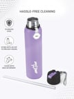 Milton Purple Stainless Steel Sipper Water Bottle with Lid (875 ml)